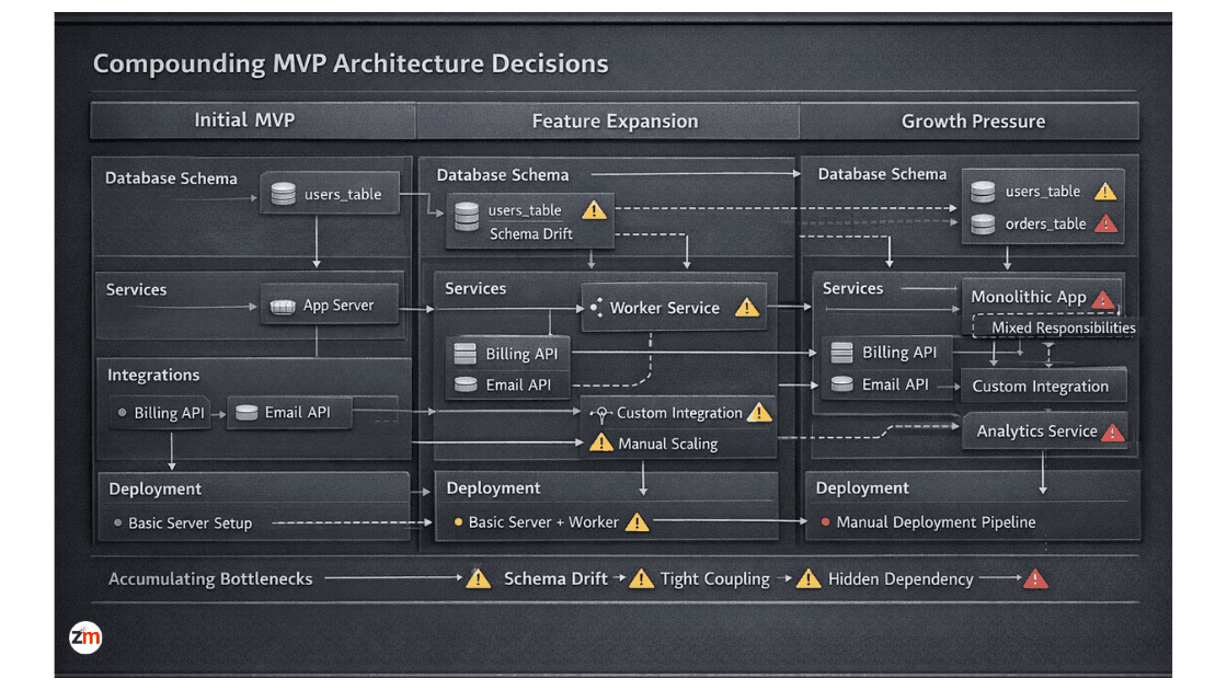 MVP Architecture Failures: Why Systems Break in 6-12 Months | Zestminds